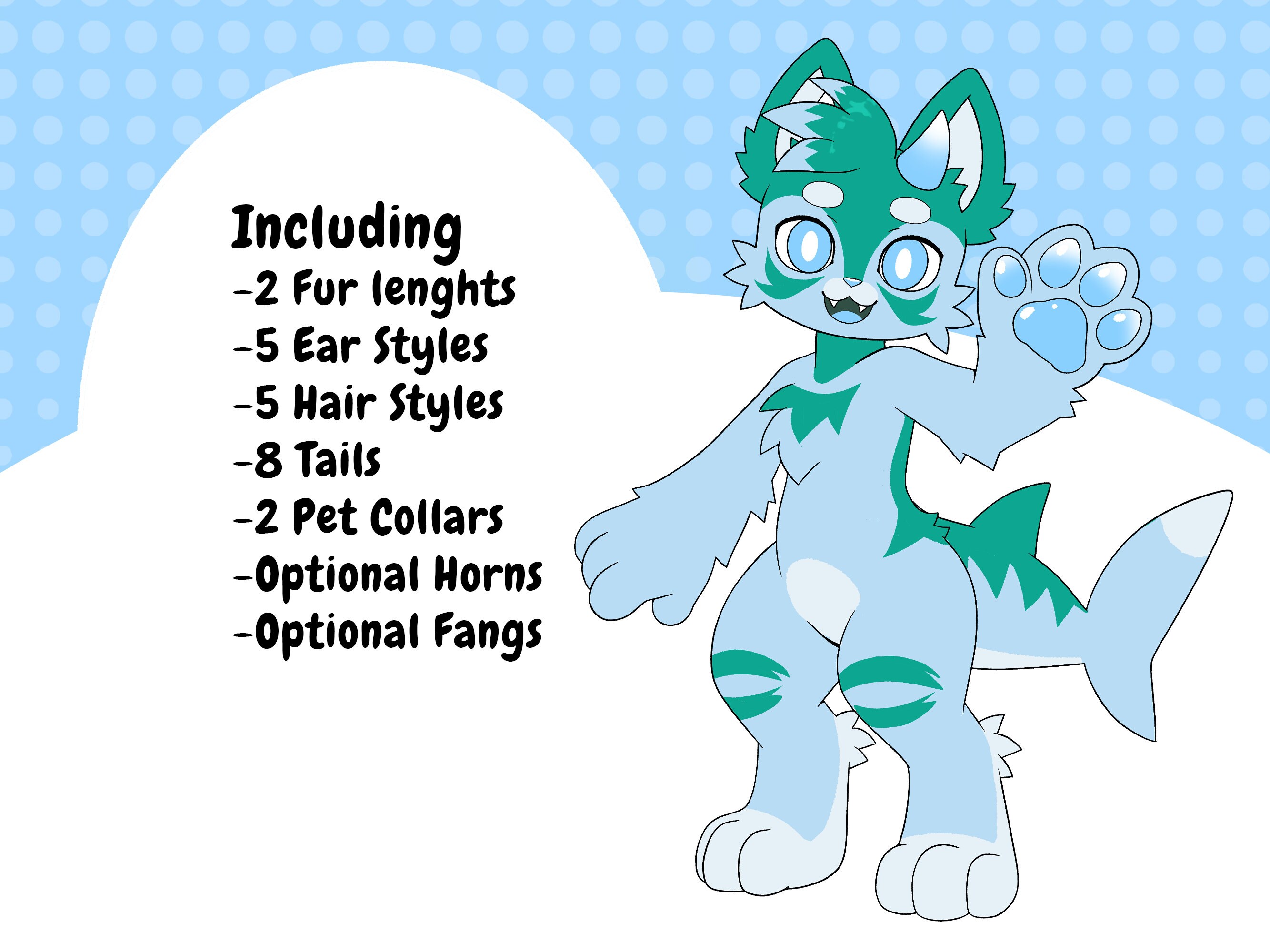 Chibi Furry Anthro Lineart Base Kit canine Feline and | Etsy Canada