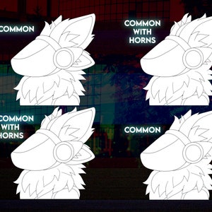 Protogen Avatar Base Mini Kit [.png and .psd] - Etsy