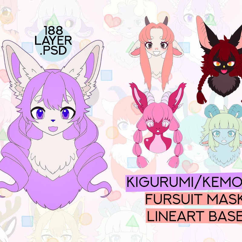 Kigurumi Anime Base Mask - Etsy UK