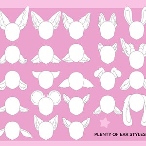 Kigurumi / Kemono Fursuit Mask LINEART BASE KIT [.psd] - Etsy