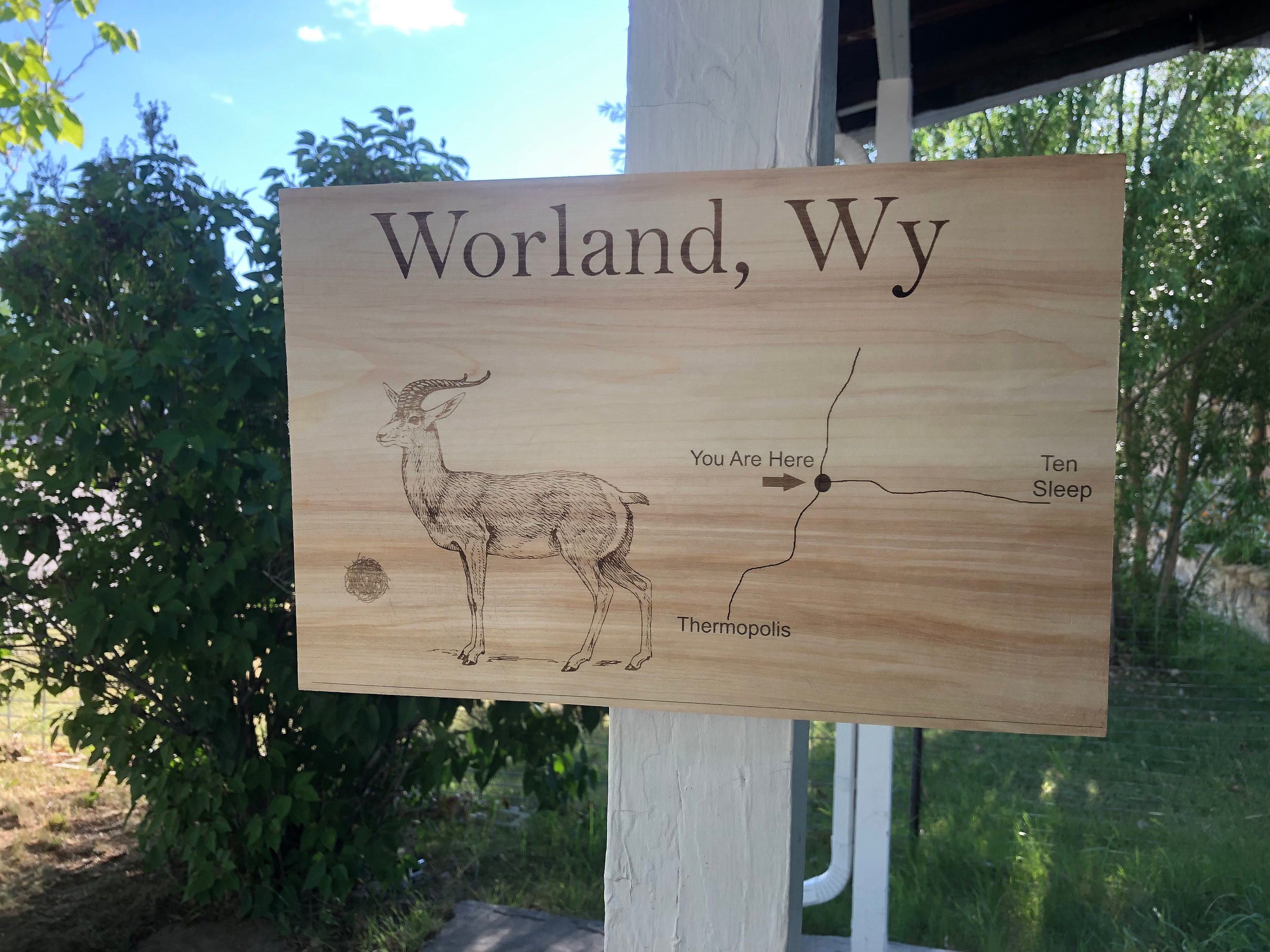 Custom City Map, You Are Here Town Sign, Custom Geography, Shows Area ...