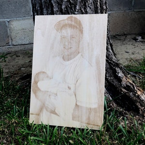 Custom Photo Printed on Wood, Personalized Photos, Black and White ...