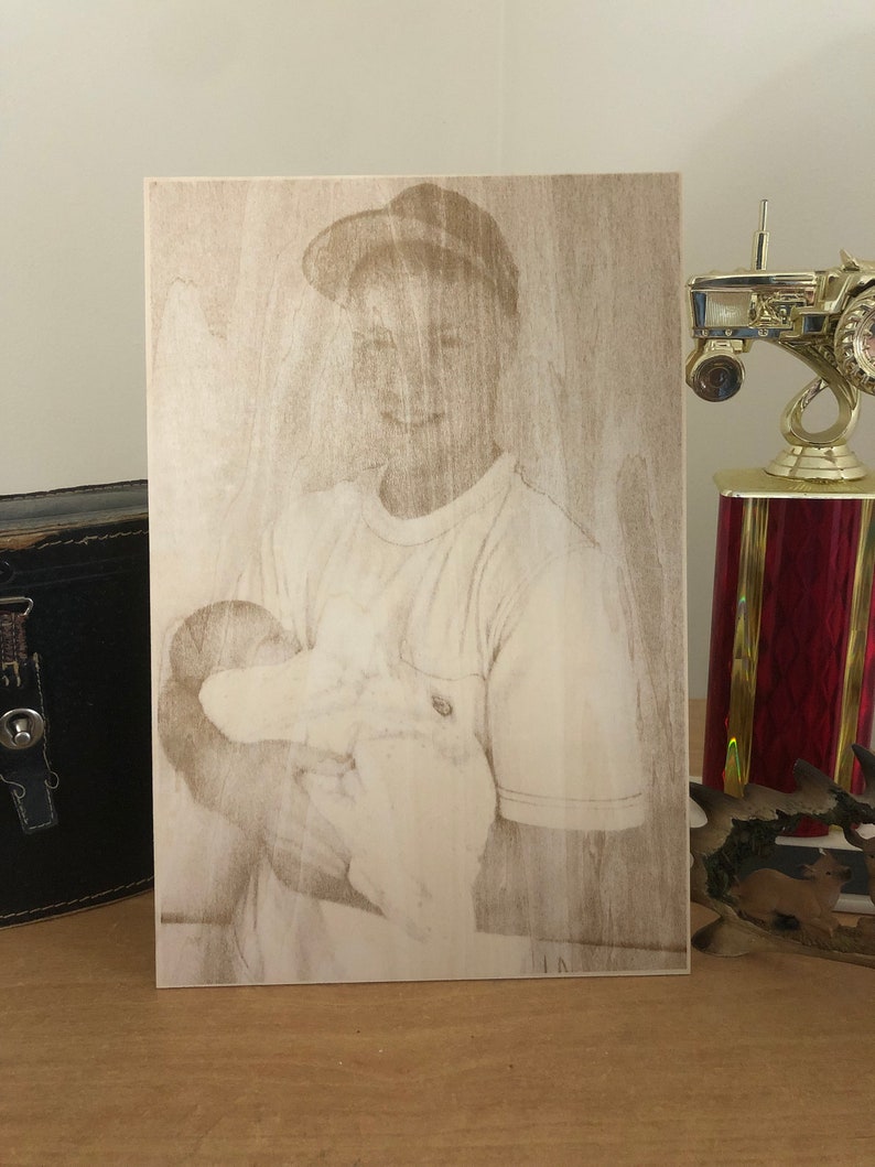 Custom Photo Printed on Wood, Personalized Photos, Black and White ...
