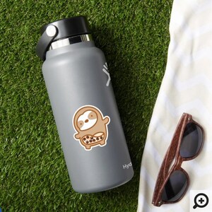 Cute Boba Sloth Vinyl Sticker Kawaii Bubble Tea Sloth Sticker Pearl ...