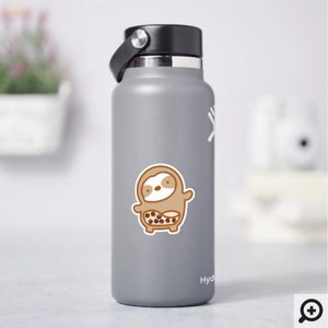 Cute Boba Sloth Vinyl Sticker Kawaii Bubble Tea Sloth Sticker Pearl ...