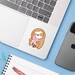 Cute Boba Sloth Vinyl Sticker Kawaii Bubble Tea Sloth - Etsy
