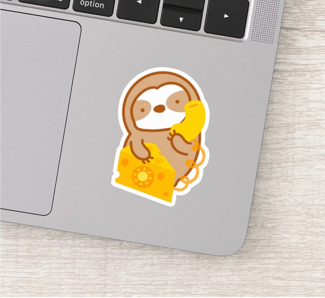 Cute Mac and Cheese Sloth Vinyl Sticker | Kawaii Sticker for Sloth ...