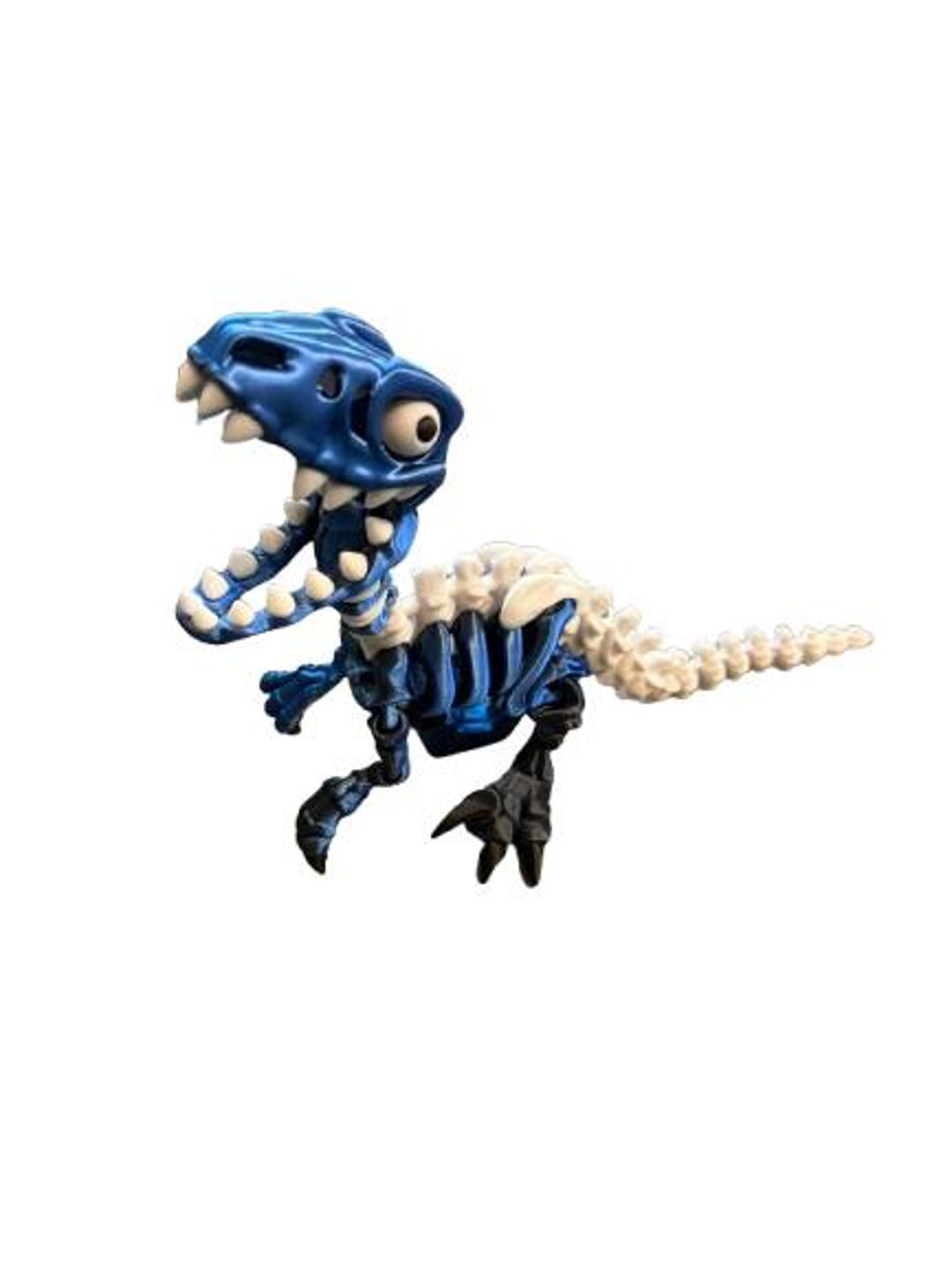 Articulated Raptor Flexi Skeleton 3D Printed Dinosaur Skeleton Toy ...