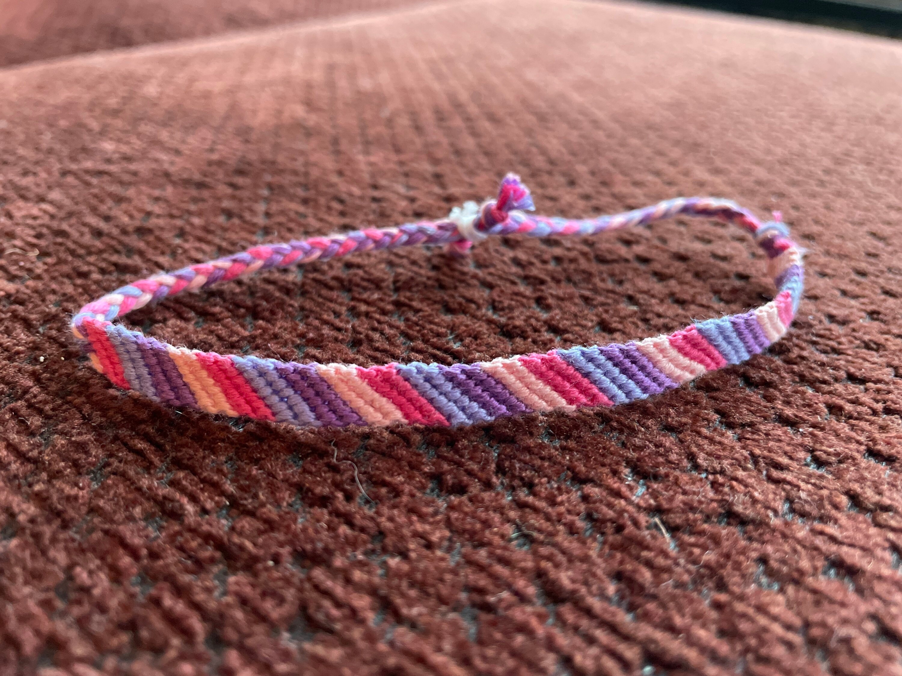 Candy Stripe Friendship Bracelet - Etsy