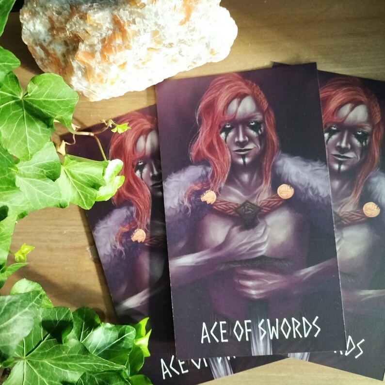 Loki Ace of Swords Deity Altar Art Print Norse God Trickster Lokean ...