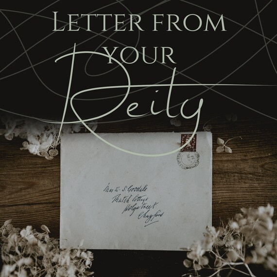 Deity Letter A Personal Letter From Your Deity - Etsy