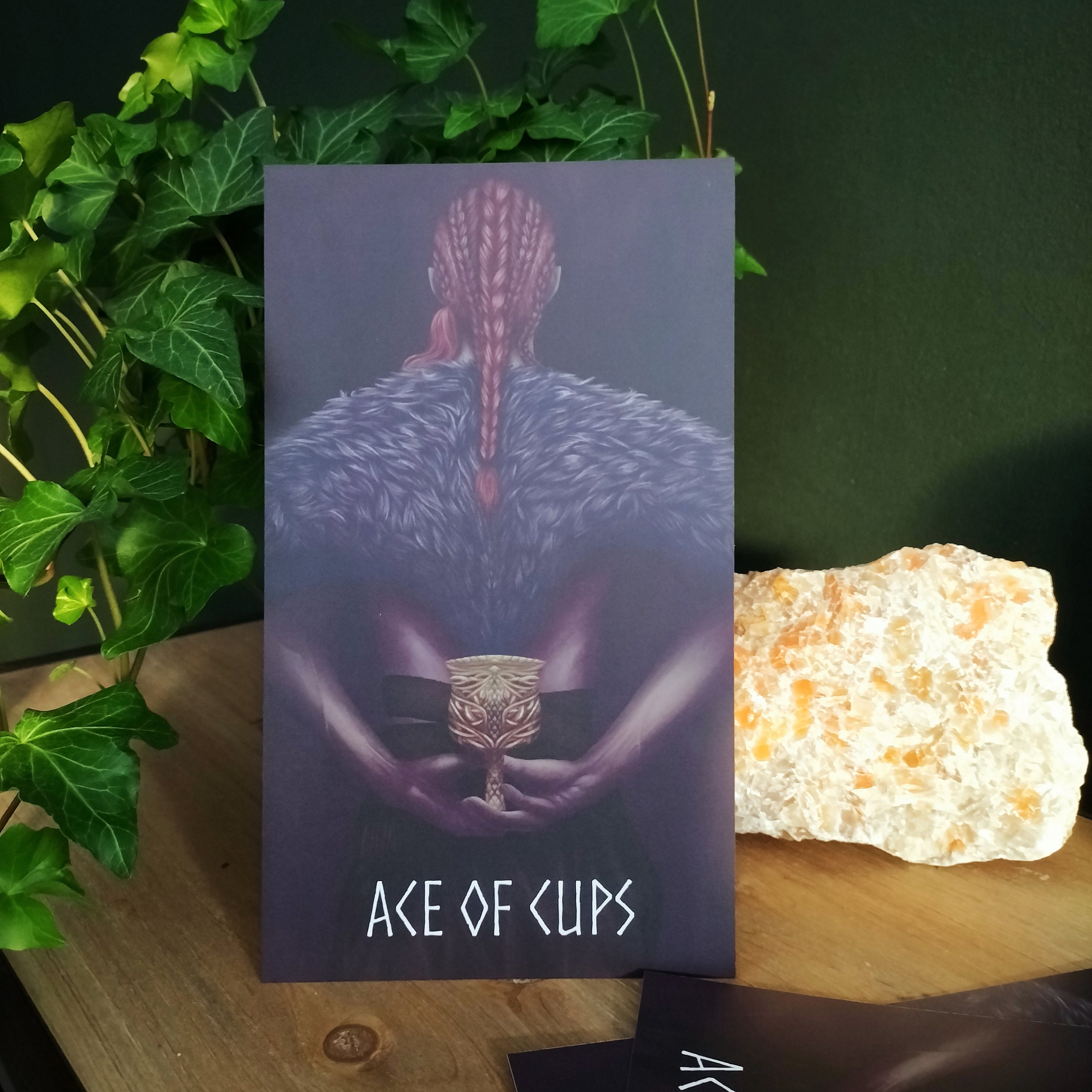 Loki Ace of Cups Deity Altar Art Print Norse God Trickster Lokean Pagan ...