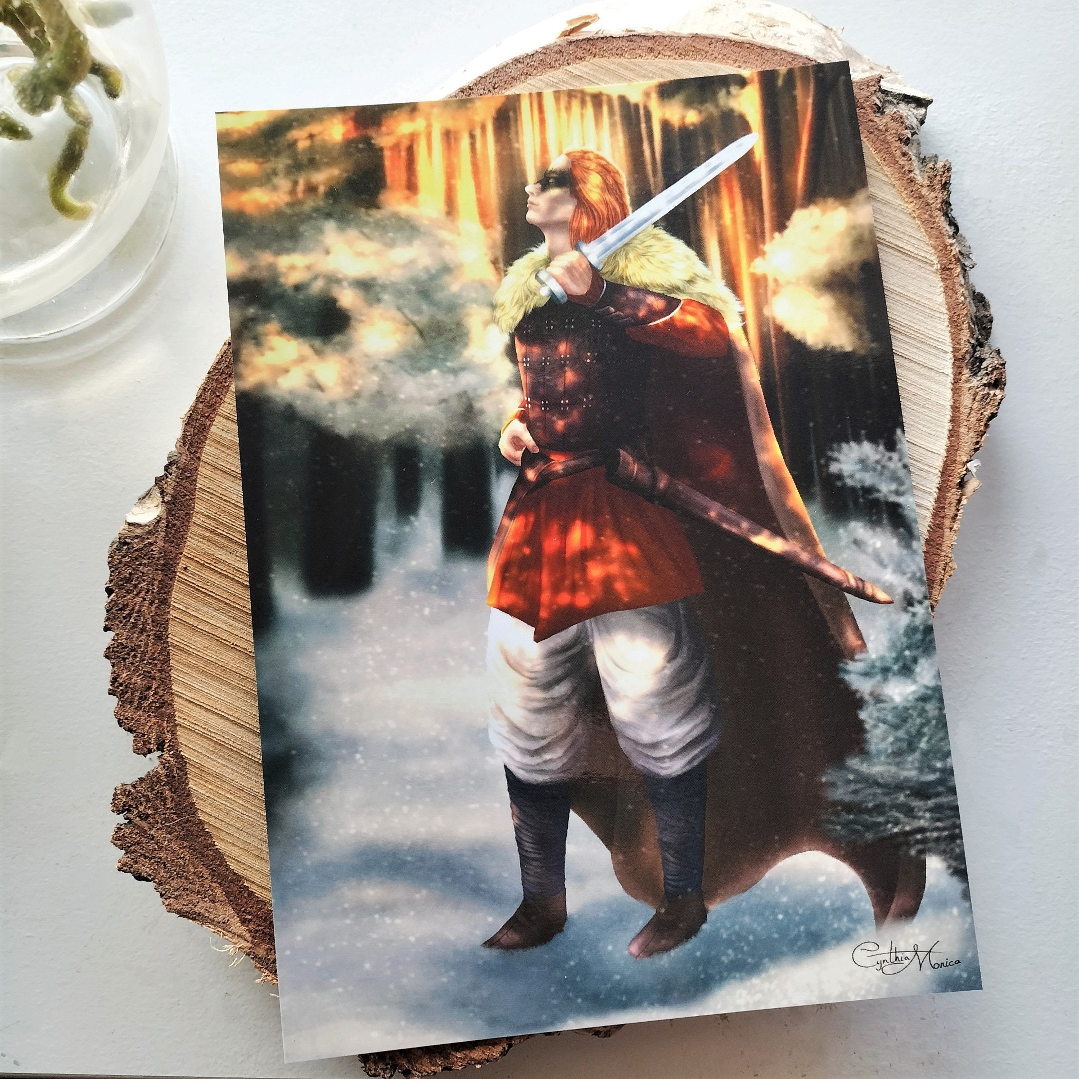 Loki in Armor Deity Altar Art Print Norse God Trickster Lokean Pagan ...