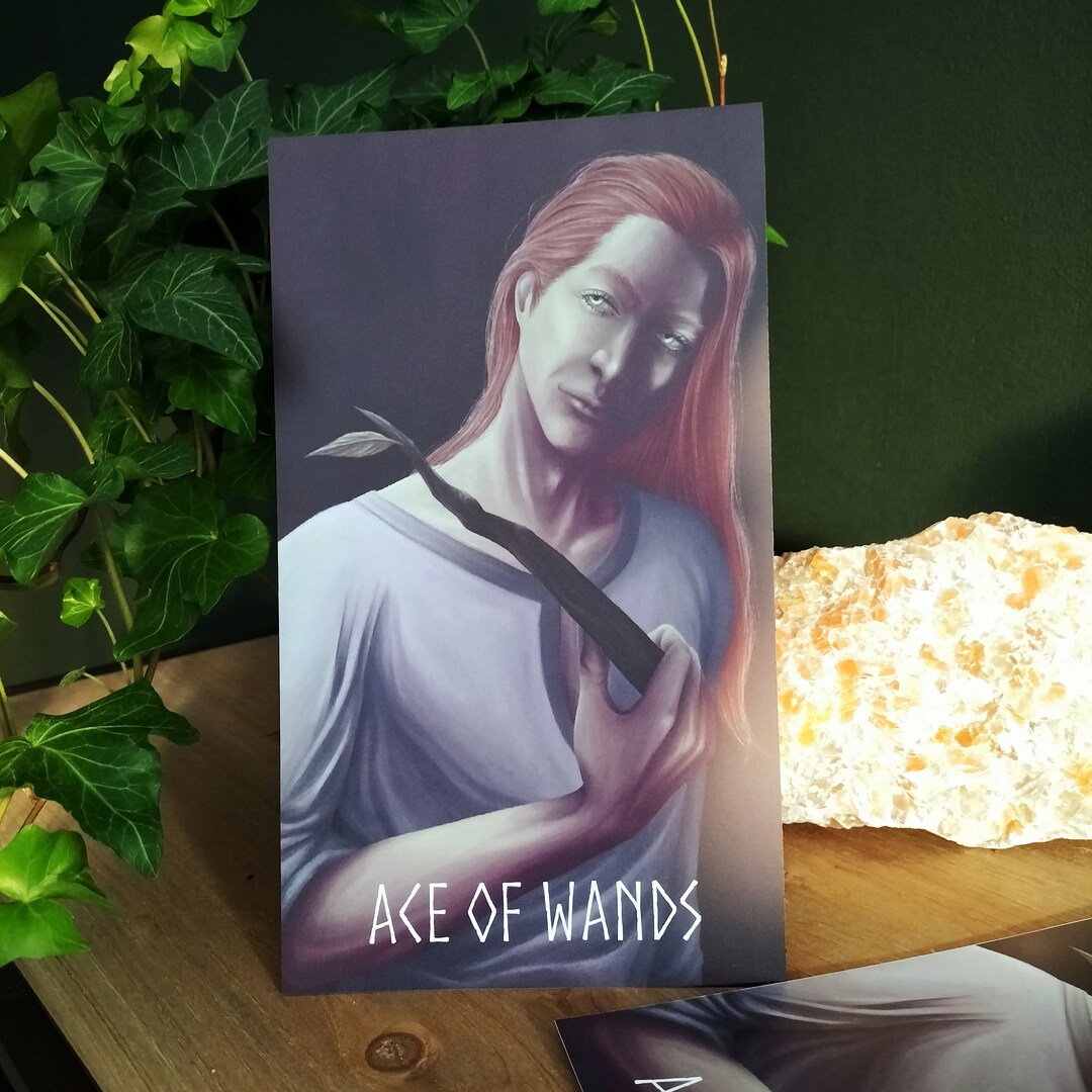 Loki Ace of Wands - Deity Altar Art Print - Norse God - Trickster ...