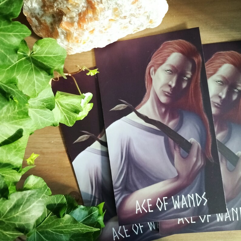 Loki Ace of Wands Deity Altar Art Print Norse God Trickster Lokean ...