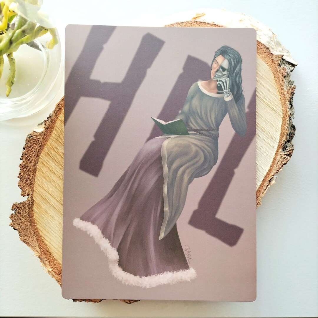 Lady Hel Deity Altar Art Print Norse Goddess Helheim - Etsy