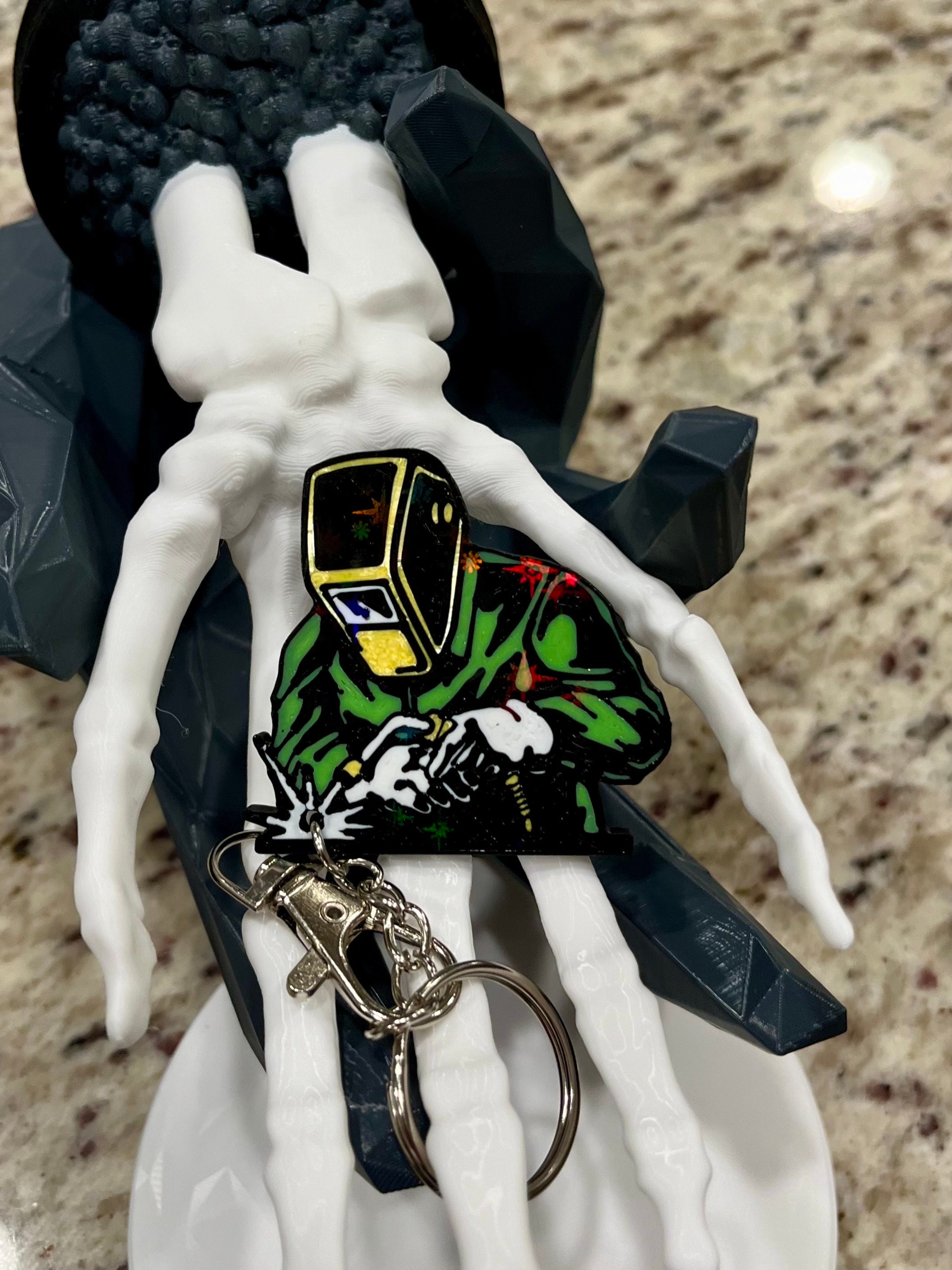 Green MIG Welder Keychain 3D Printed Keychain Welder Gift MIG Welding ...