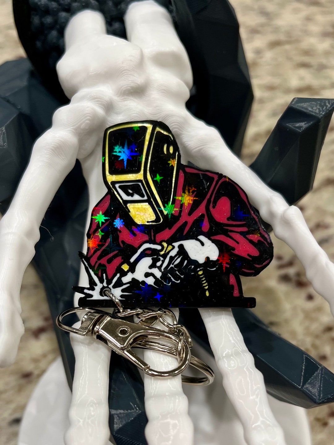 MIG Welding Keychain - 3D Printed Pink MIG Welder Keychain | MIG ...