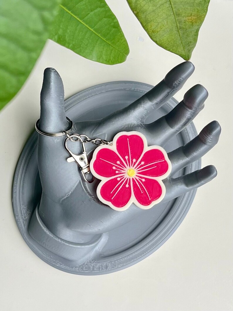 Japanese Sakura Cherry Blossom Keychain 3D Printed Cherry Blossom Bag ...