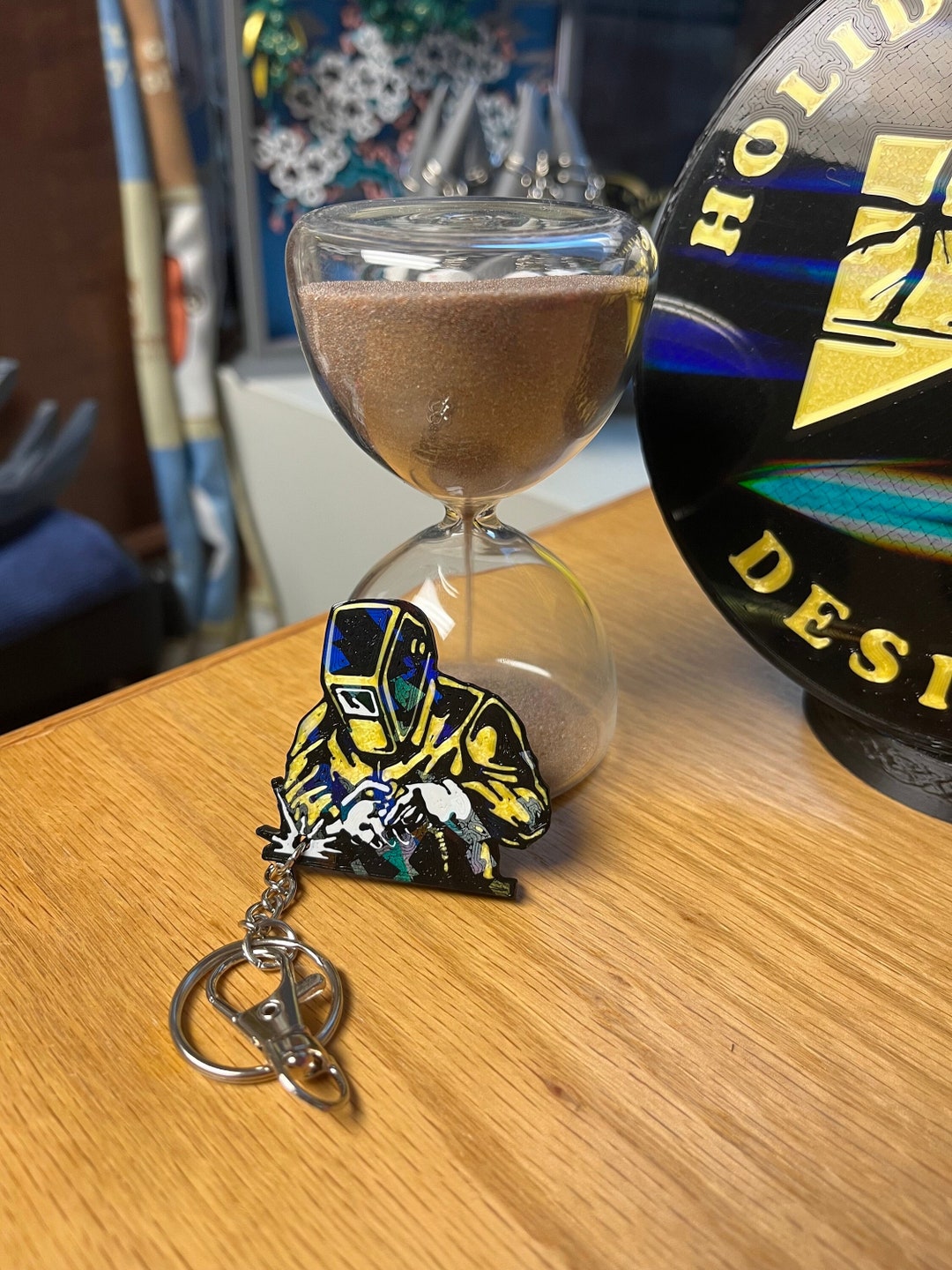 3D Printed MIG Welder Keychain – Gold With Black Accents – Custom ...
