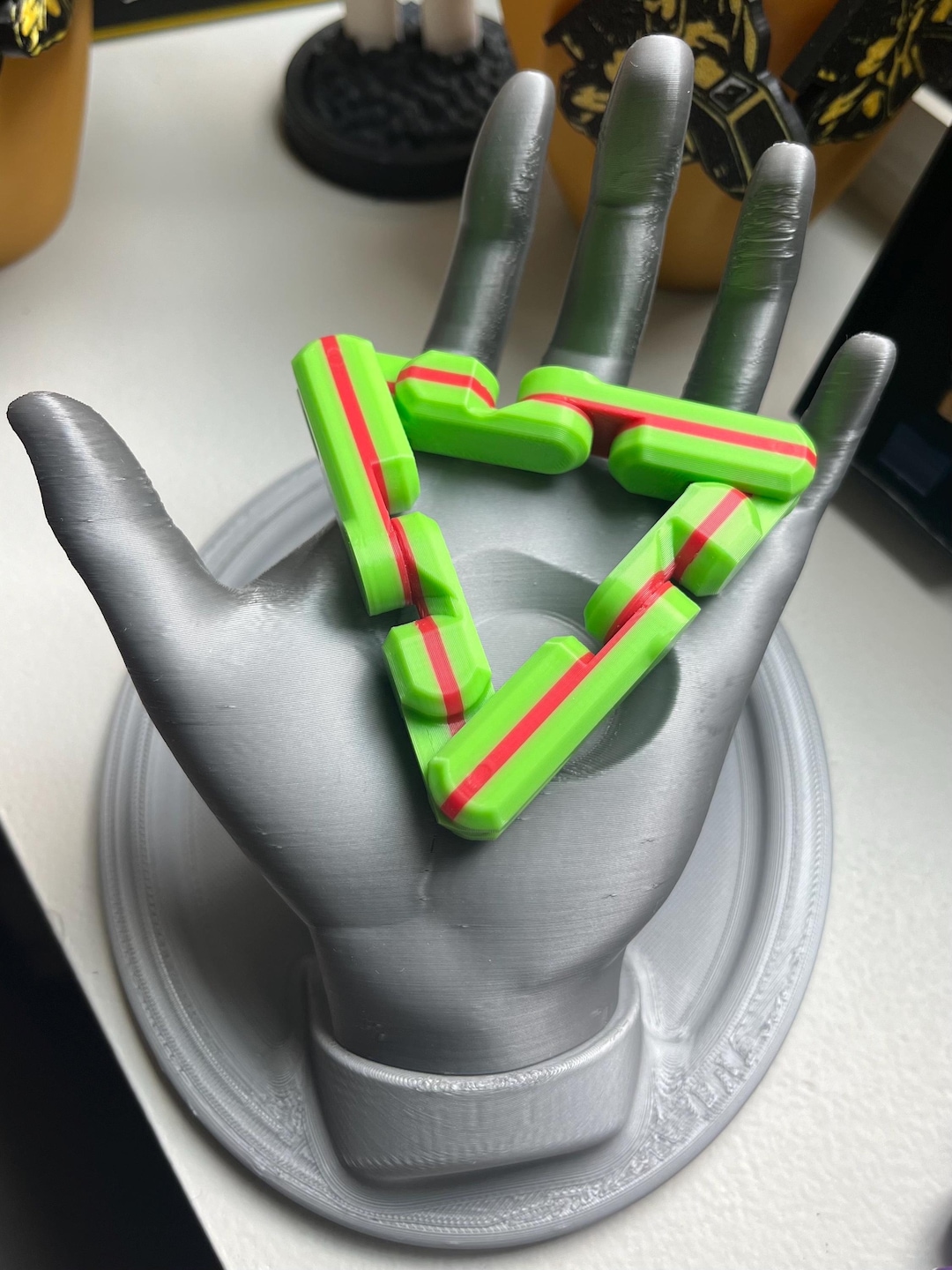 Infinity Flip 3D Printed Triangle Fidget Toy Stress Relief Gift ...