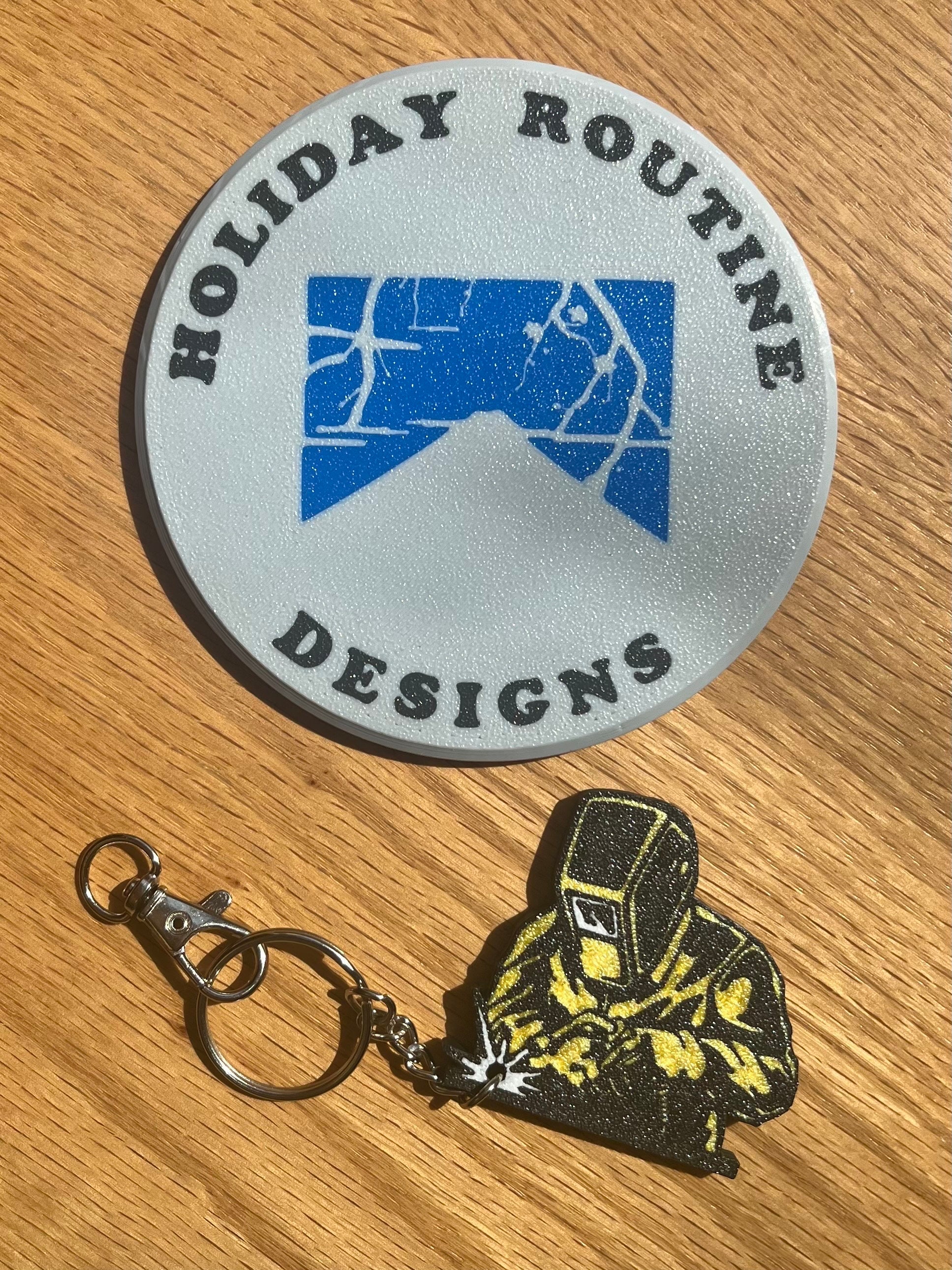 MIG Welder Keychain 3D Printed Keychain Welder Gift MIG Weld Cap Weld ...