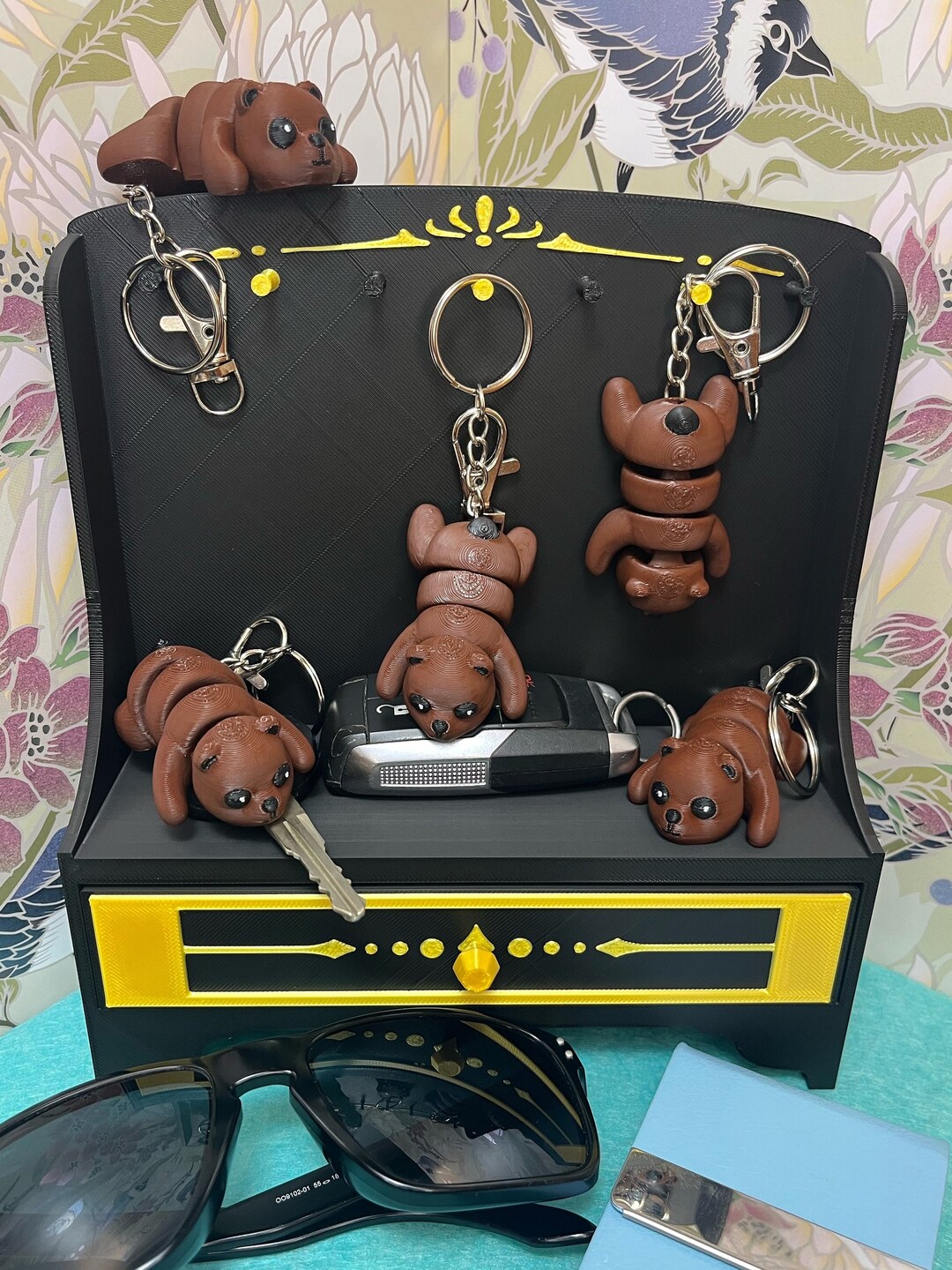 Brown Bear Keychain 3D Printed Keychain Accessory Bag Charm Jewelry ...