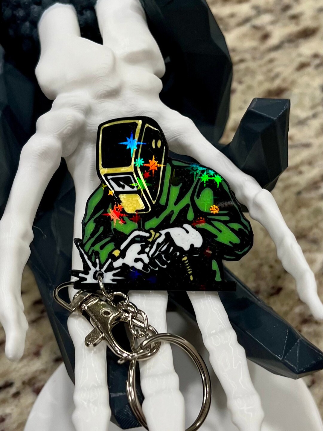 Green MIG Welder Keychain 3D Printed Keychain Welder Gift MIG Welding ...