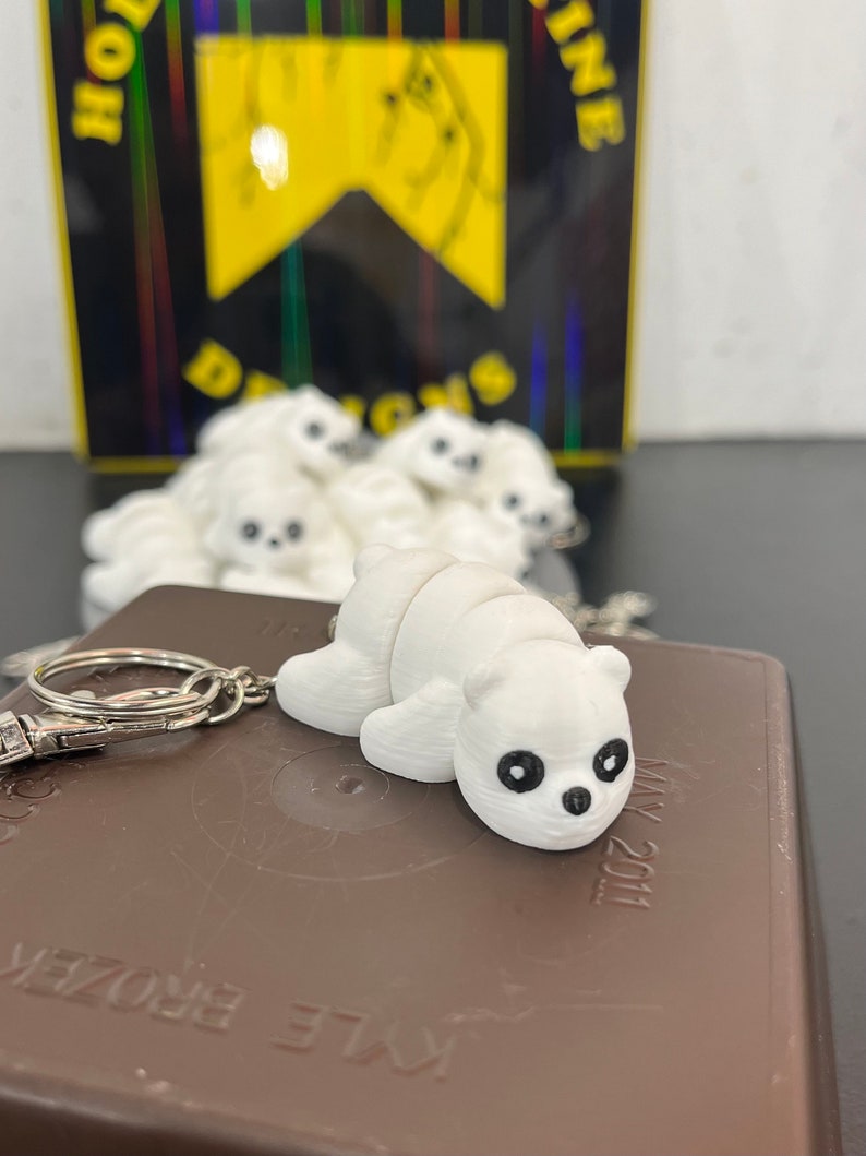 Polar Bear Keychain 3D Printed Keychain Accessory Bag Charm Jewelry ...