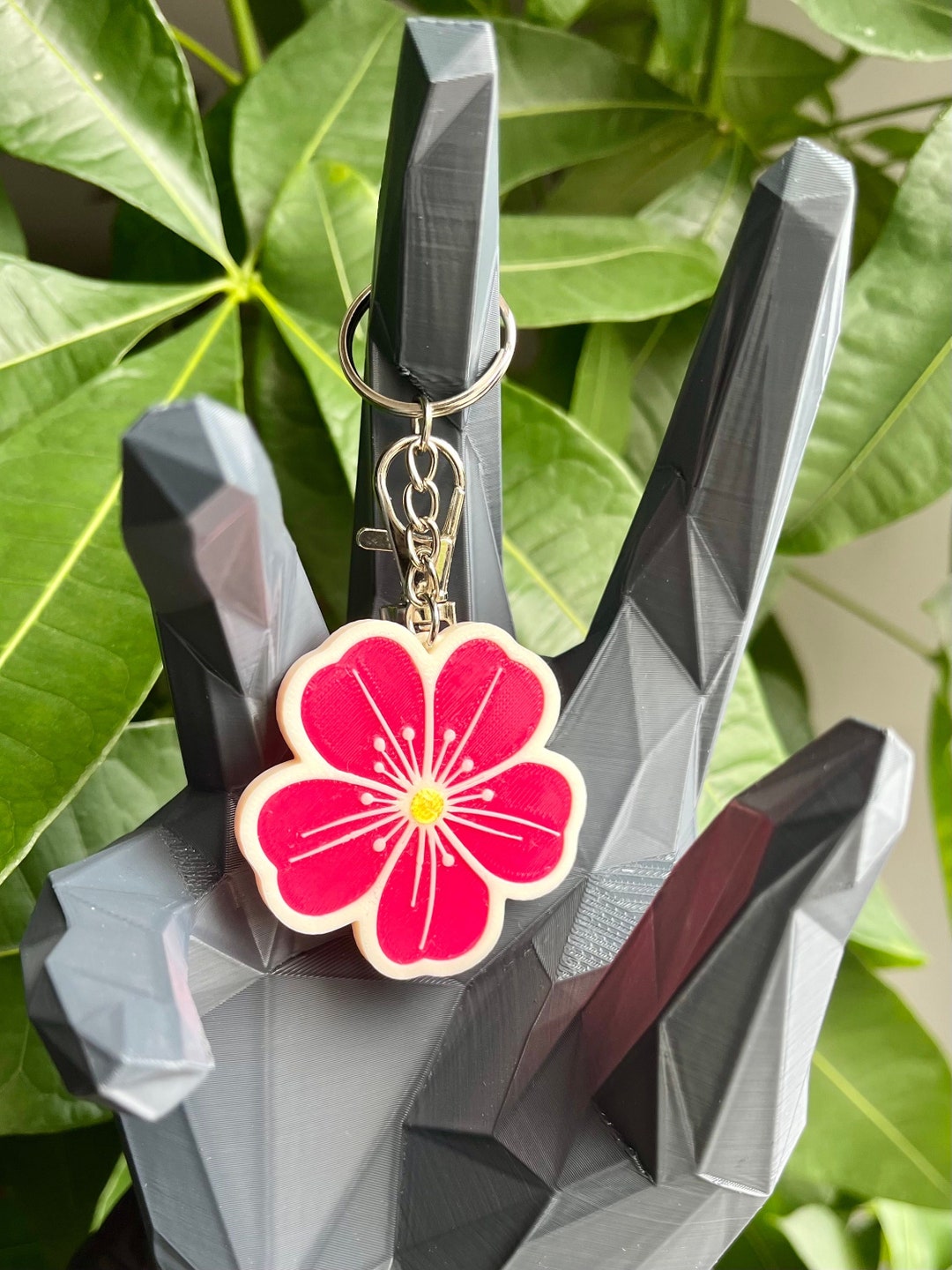 Japanese Sakura Cherry Blossom Keychain 3D Printed Cherry Blossom Bag ...