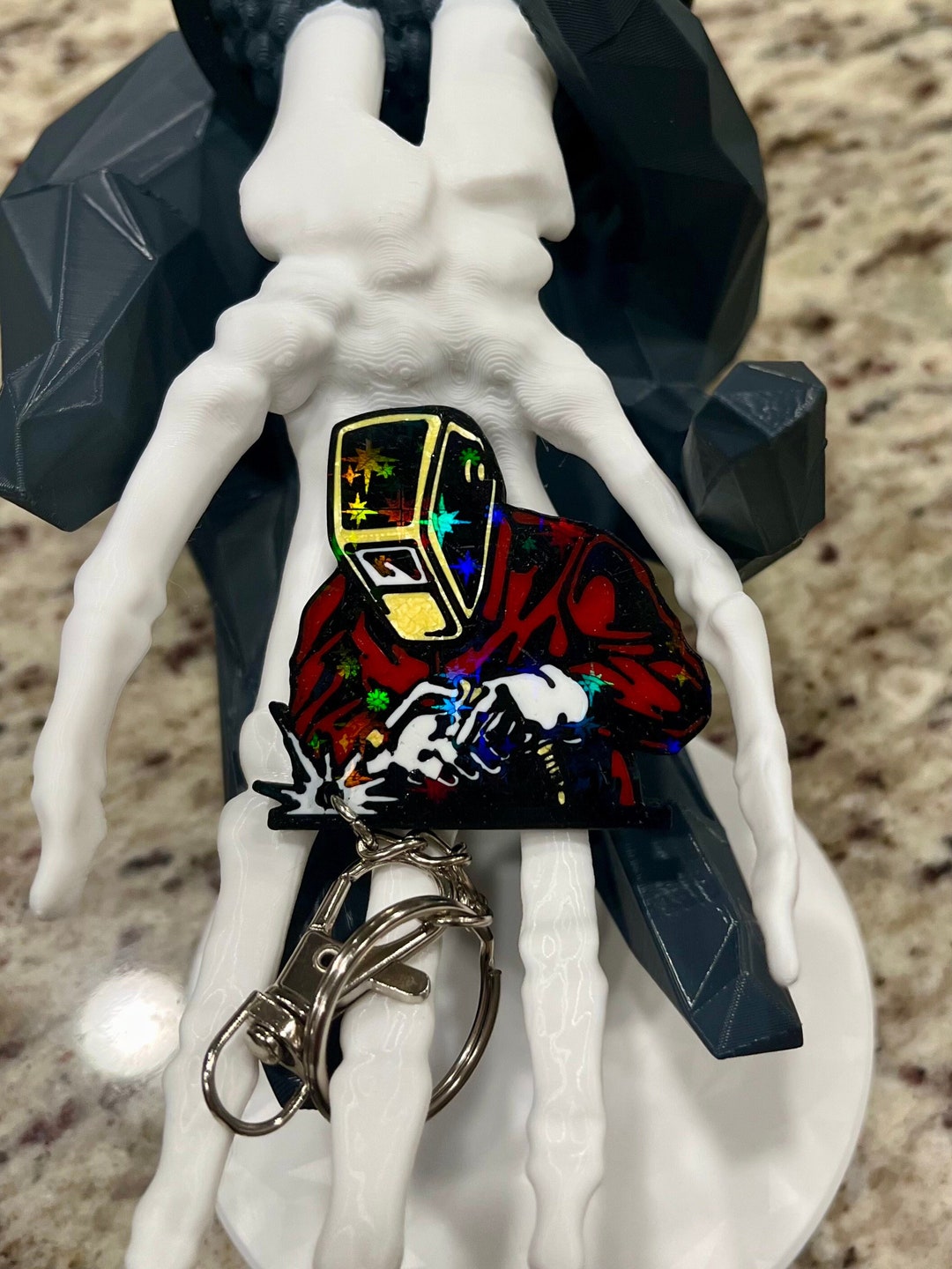 Red MIG Welder Keychain 3D Printed Keychain Welding Gift Keyring and ...