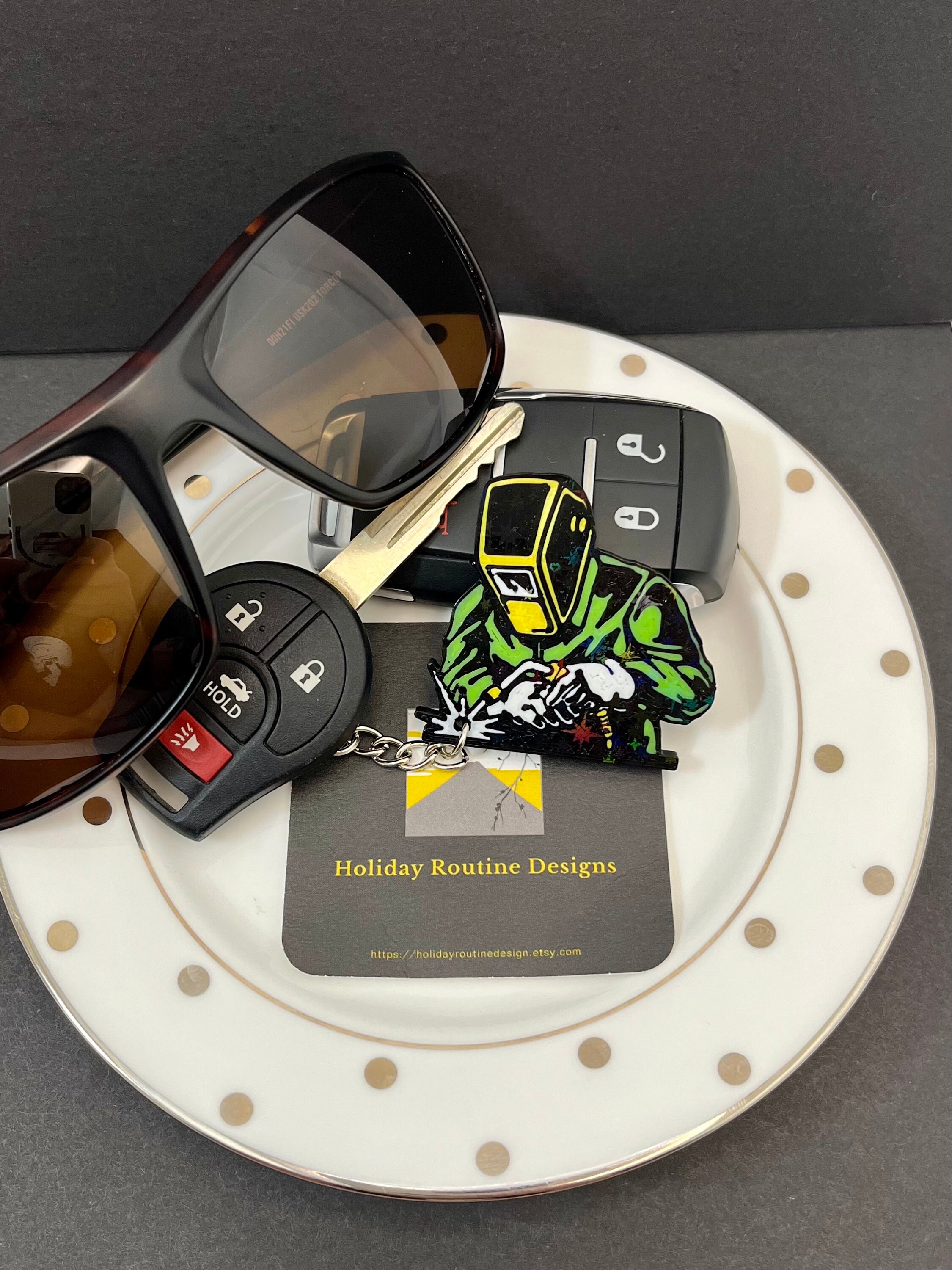 Green MIG Welder Keychain 3D Printed Keychain Welder Gift MIG Welding ...