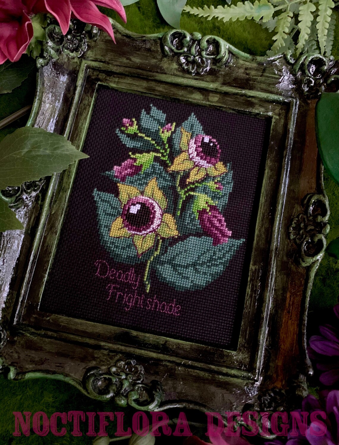 Deadly Frightshade Cross Stitch Pattern Deadly Nightshade - Etsy