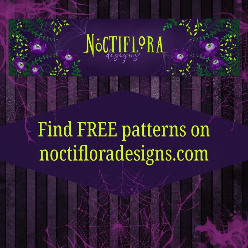 Eyeball Flower Cross Stitch Pdf Pattern, Gothic Embroidery Design ...