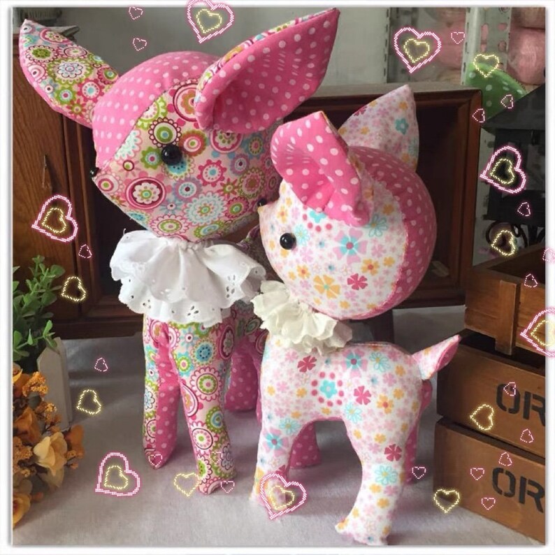 Baby Deer Plushie Sewing Pattern, PDF & Video Tutorial, Stuffed Animal ...