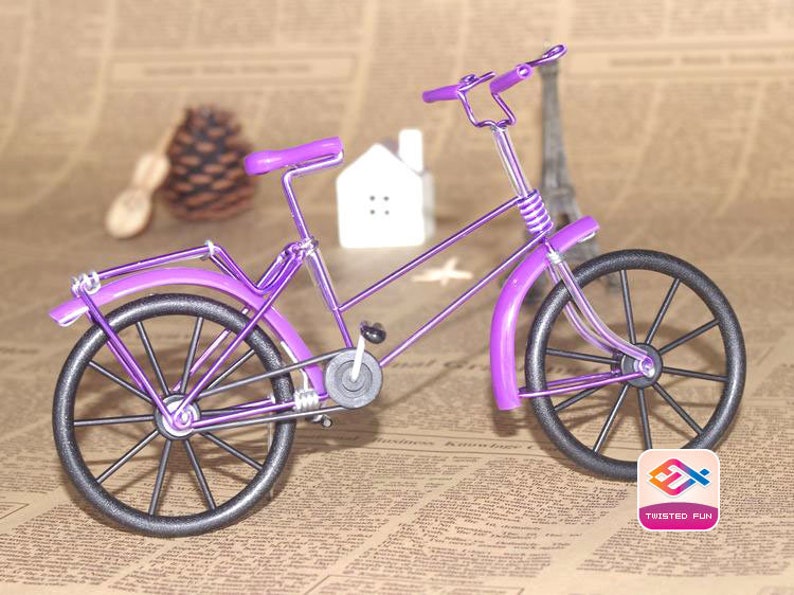 Miniature Bicycle Made From Wire With Extreme Details, Unique Gift for ...
