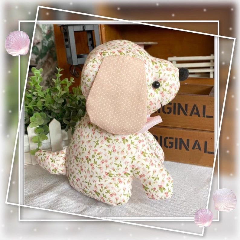 Puppy Plushie Sewing Pattern, PDF & Video Tutorial, Stuffed Animal ...