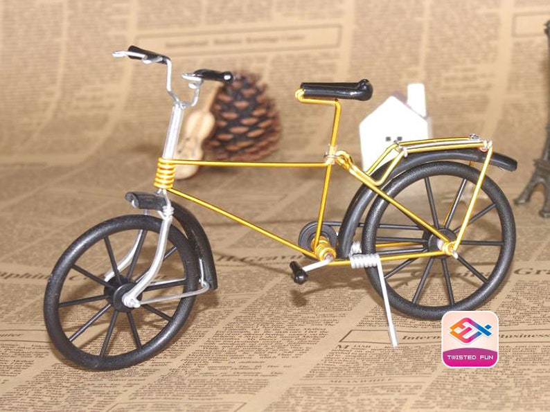 Miniature Bicycle Made From Wire With Extreme Details, Unique Gift for ...