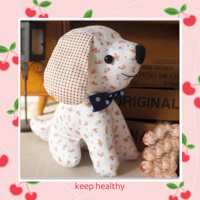 Puppy Plushie Sewing Pattern, PDF & Video Tutorial, Stuffed Animal ...