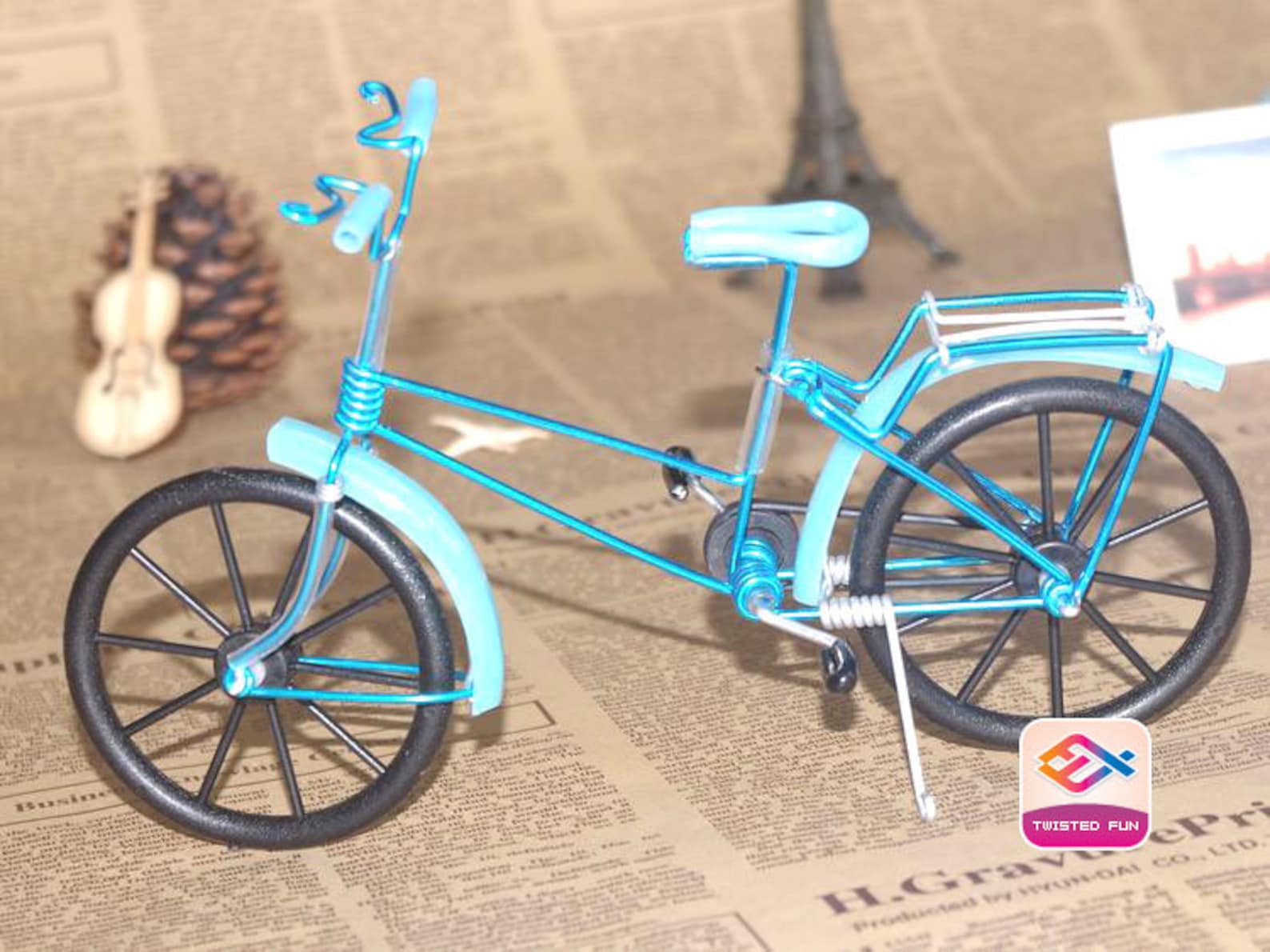 Miniature Bicycle Made From Wire With Extreme Details, Unique Gift for ...