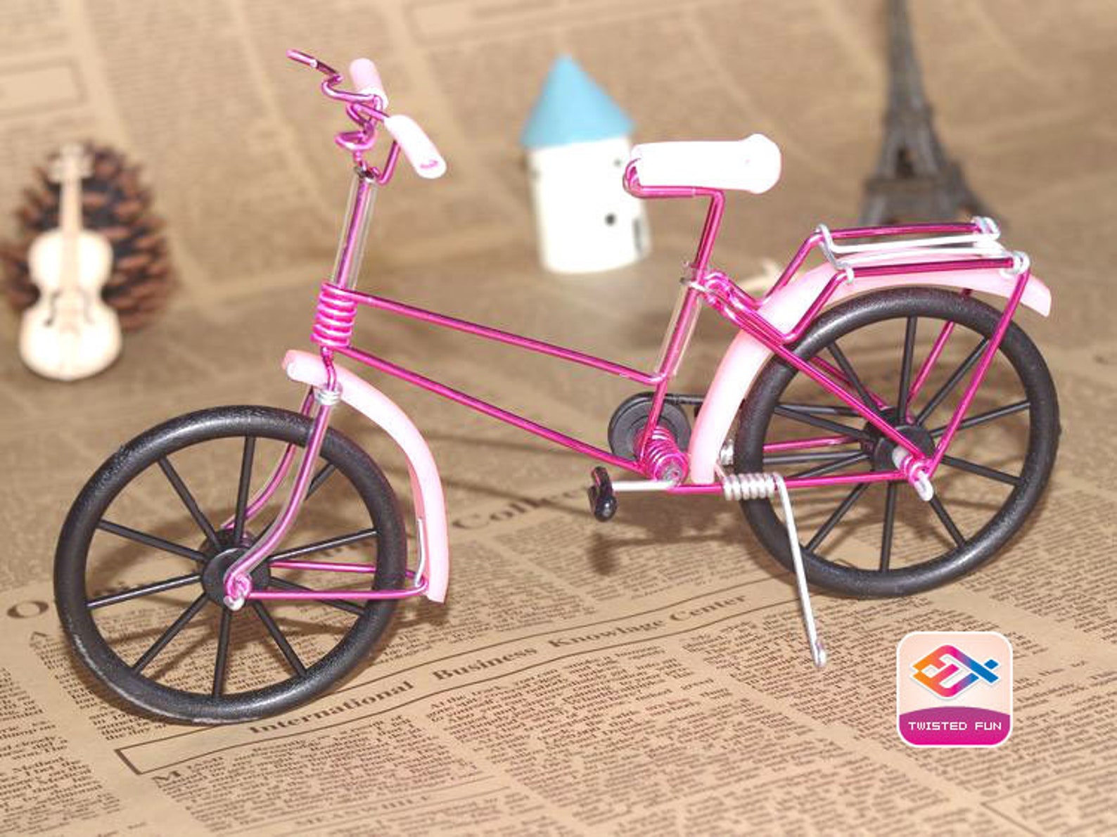 Miniature Bicycle Made From Wire With Extreme Details, Unique Gift for ...