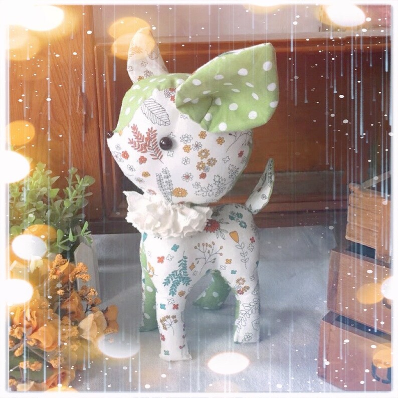 Baby Deer Plushie Sewing Pattern, PDF & Video Tutorial, Stuffed Animal ...