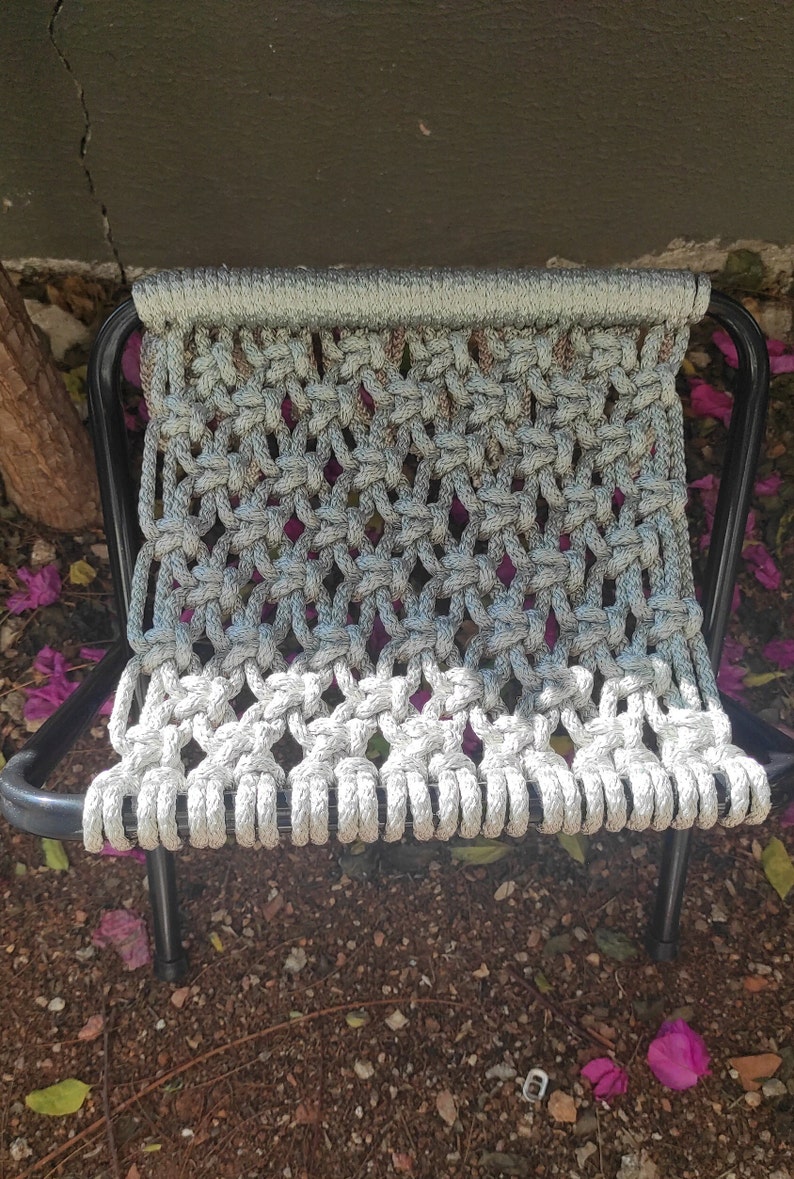 Macrame Folding Stool, Boho Picnic Chair, Portable Camping Seat - Etsy