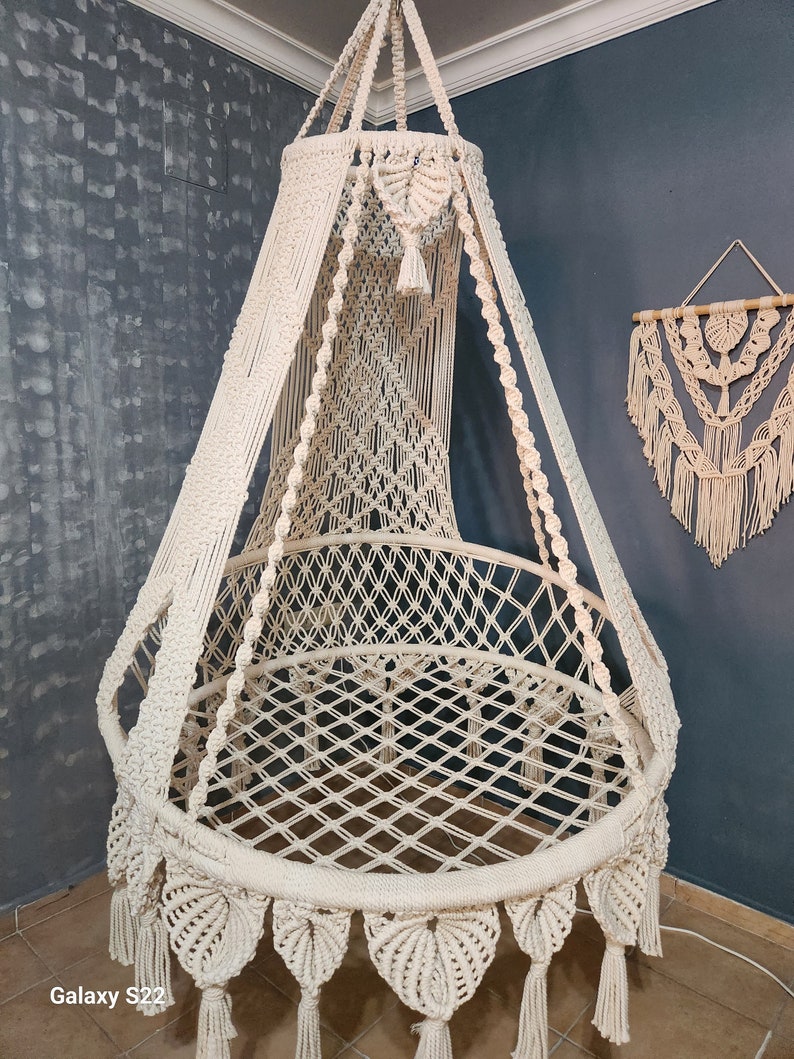 XXL Handmade Macrame Hammock Swing Chair, Boho Decor - Etsy