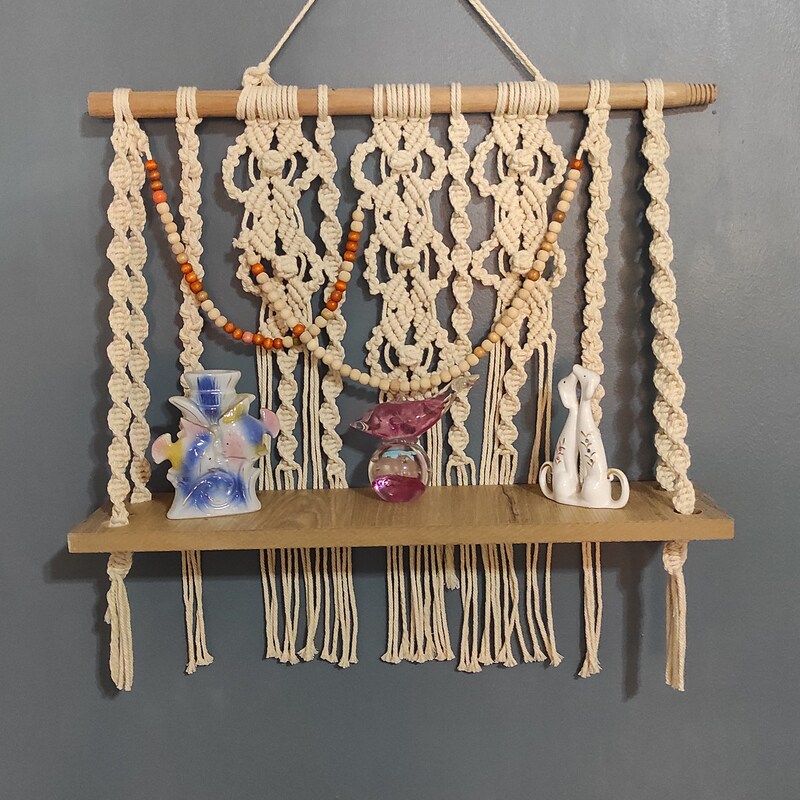 Macrame Book Shelf - Etsy
