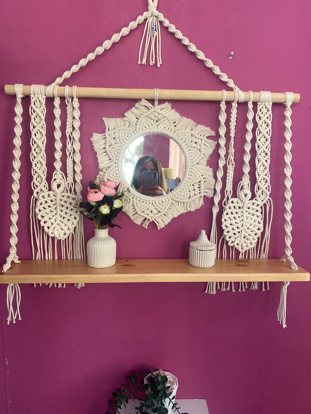 X Large Macrame Shelf,macrame Wall Decor, Macrame Wall Hanging ...