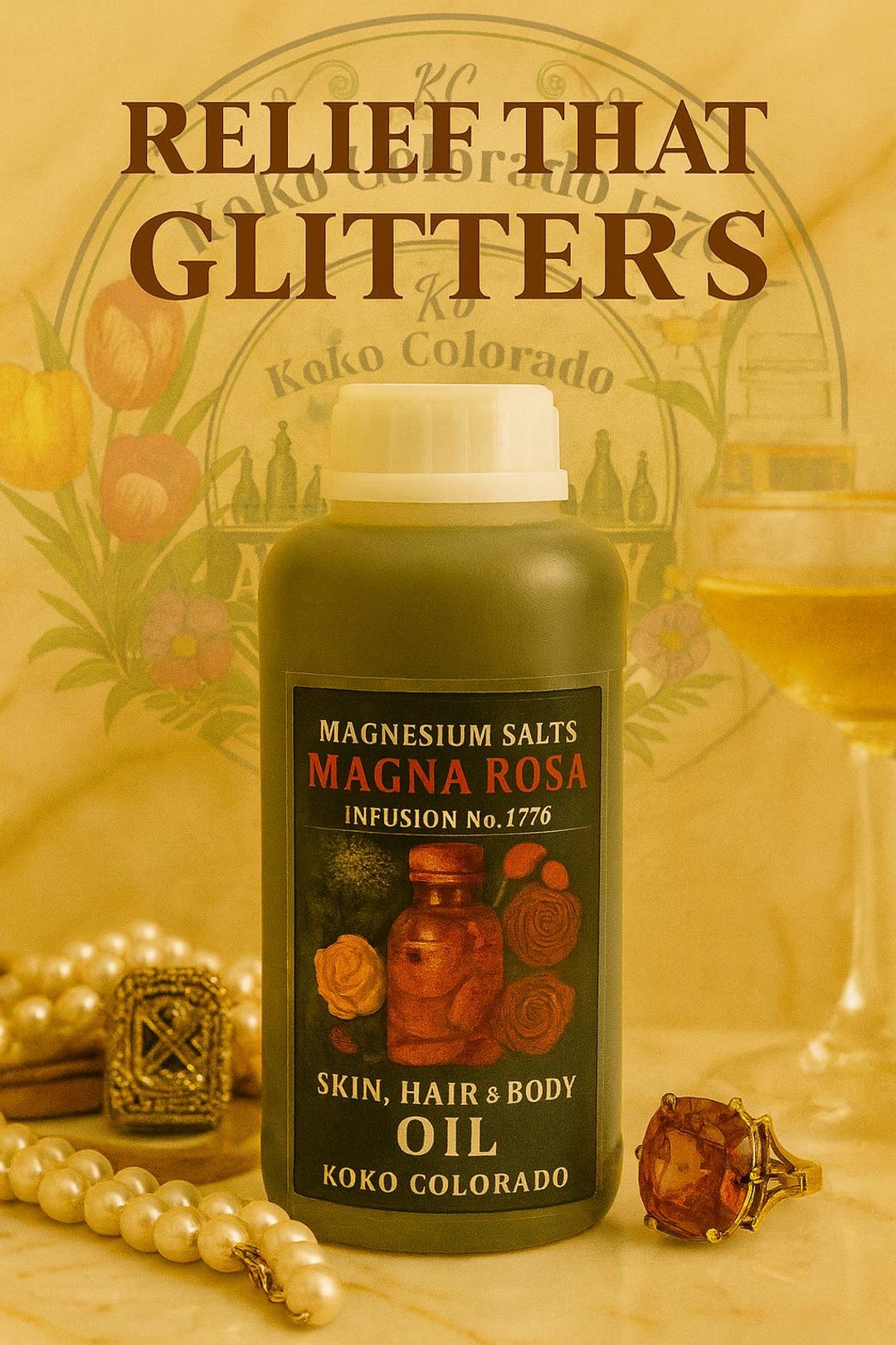 Magna Rosa, Skin, Hair & Body Rose Magnesium Salt Oil - Etsy