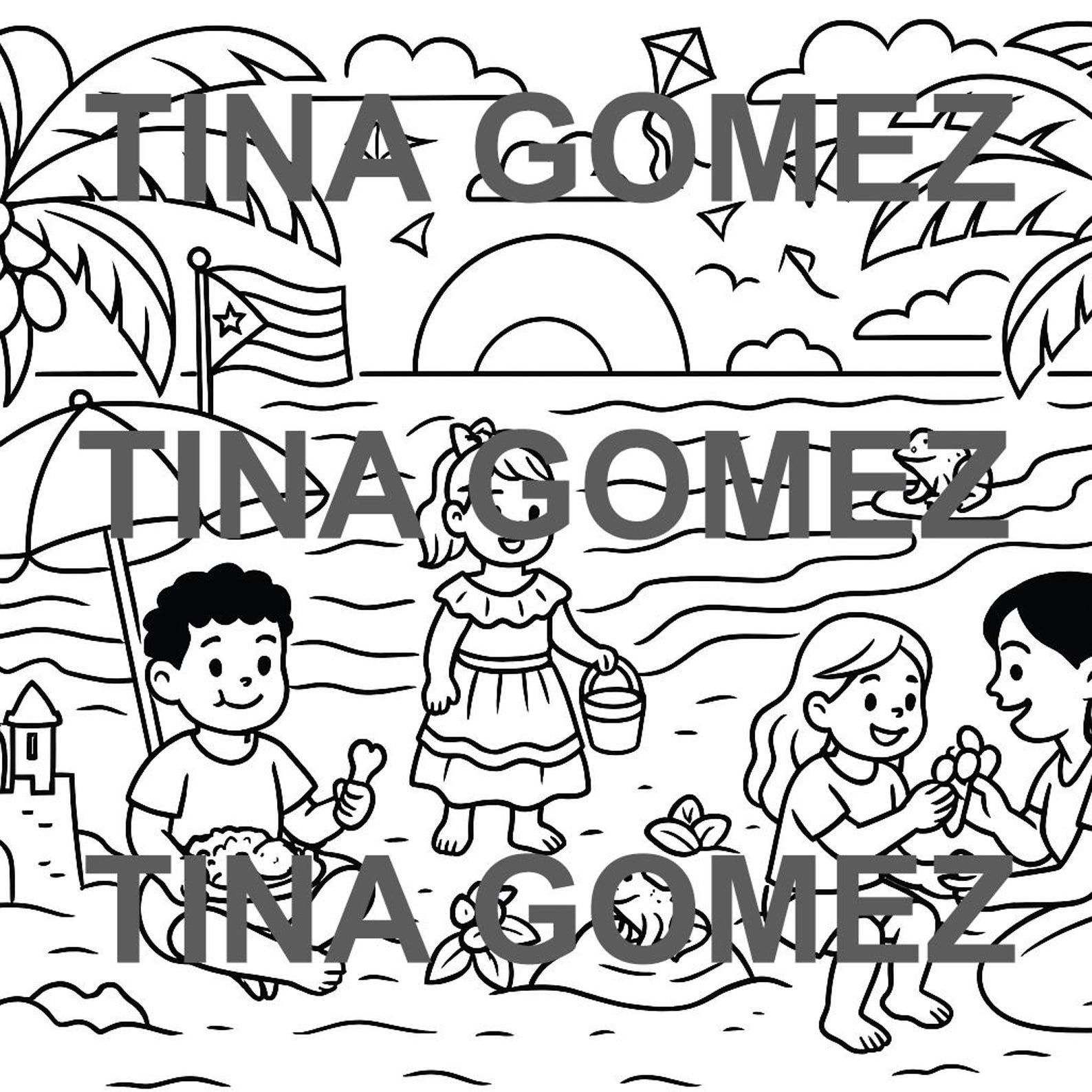 Puerto Rico Coloring Book for Kids – Bilingual Spanish English – Taíno ...