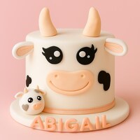 Cow Custom Cake Topper - Etsy