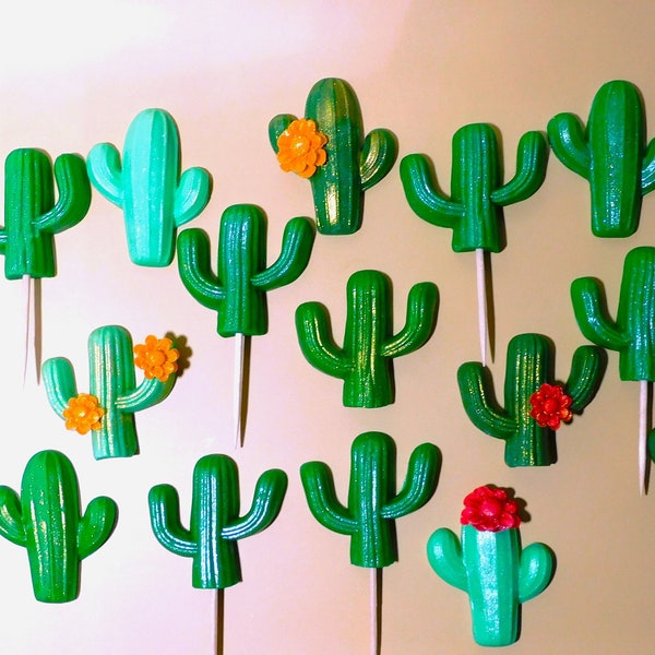 Fondant Cactus Cake Topper - Etsy